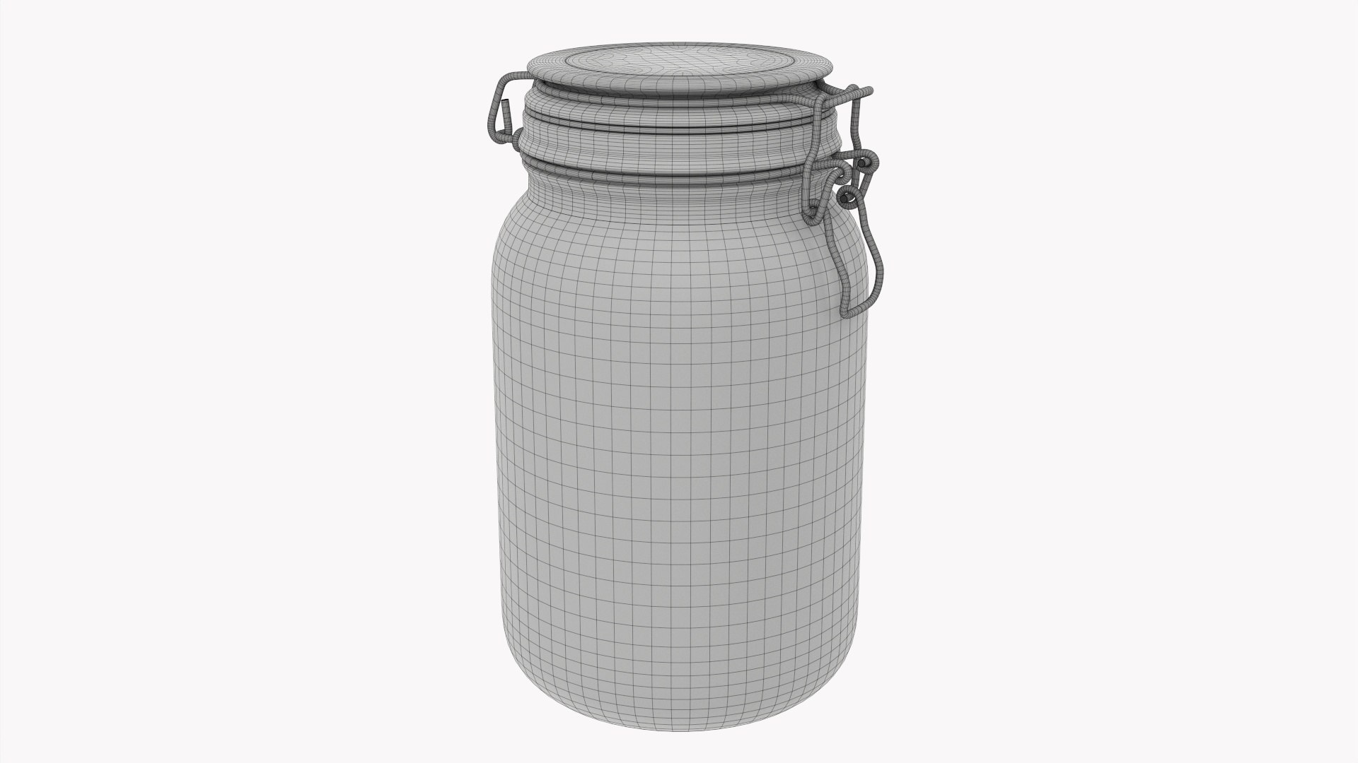 3D model Kitchen glass jar with contents 04 - TurboSquid 1786226