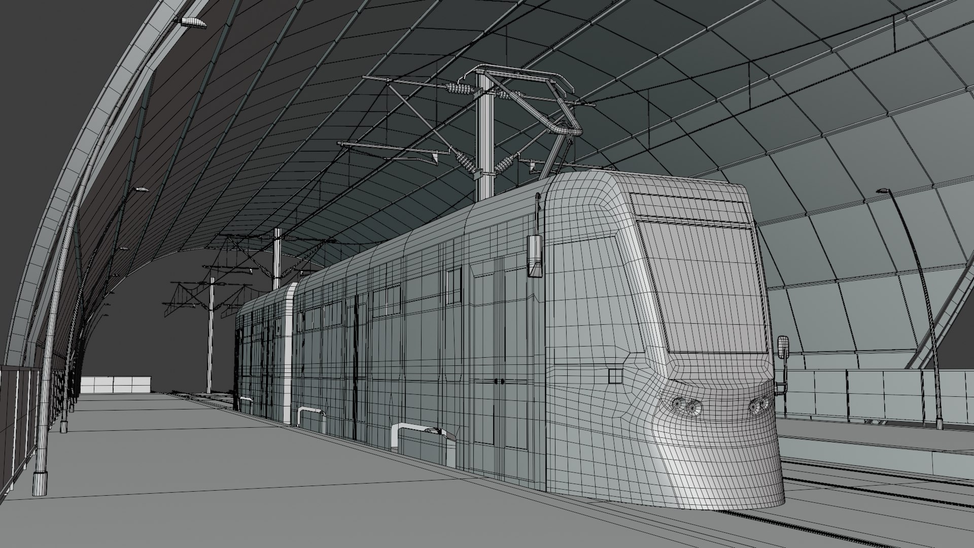 3D Stadler Tram Stops Model - TurboSquid 2316086