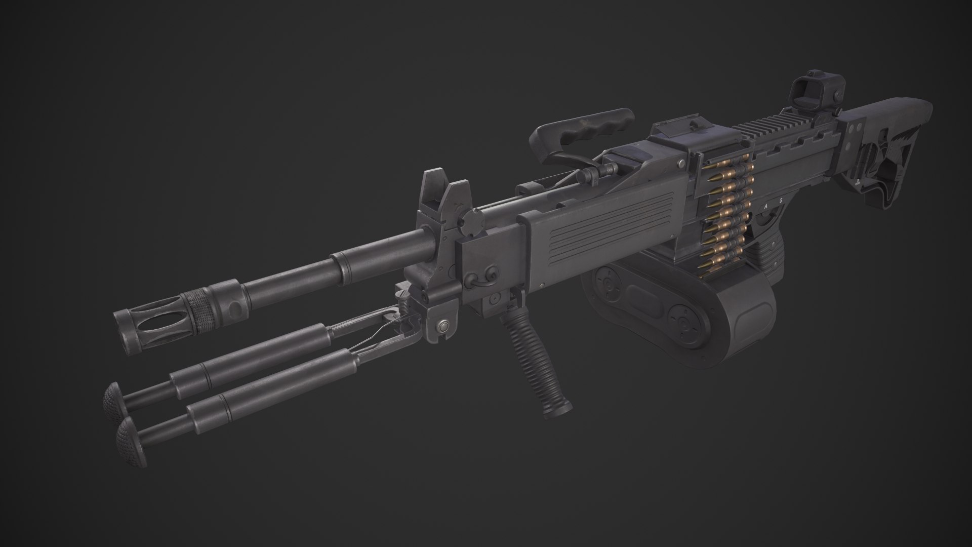 3D Negev NG7 Light Machine Gun - TurboSquid 2144609