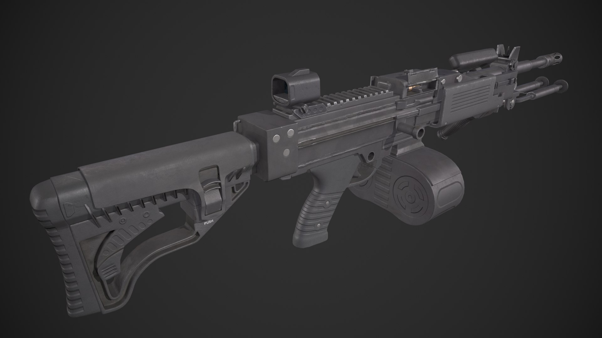 3D Negev NG7 Light Machine Gun - TurboSquid 2144609