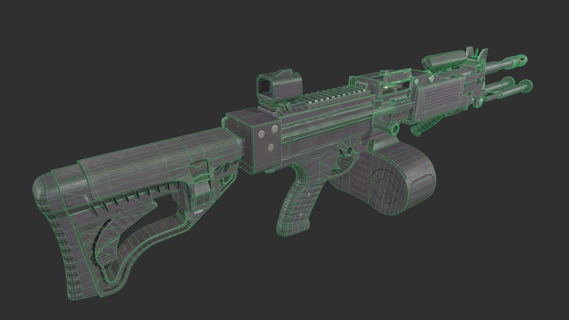 3D Negev NG7 Light Machine Gun - TurboSquid 2144609