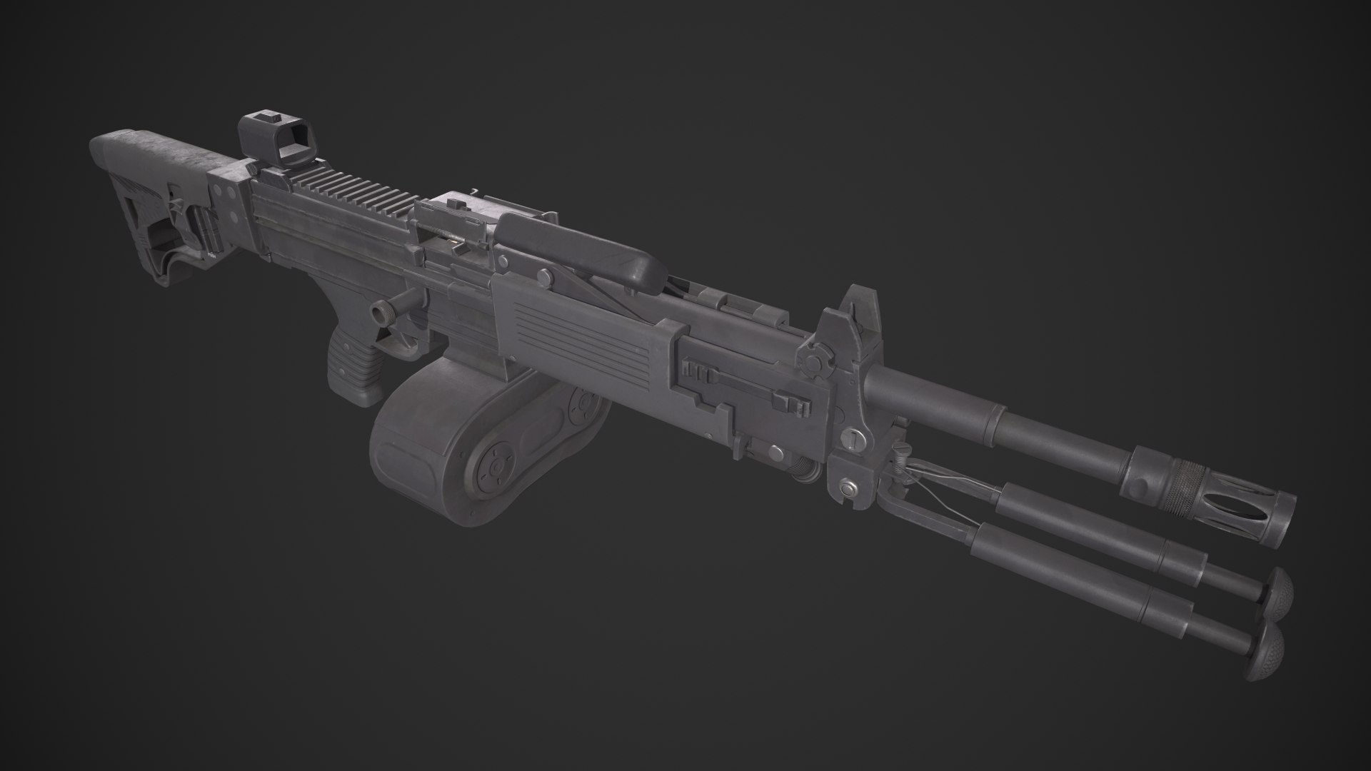 3D Negev NG7 Light Machine Gun - TurboSquid 2144609