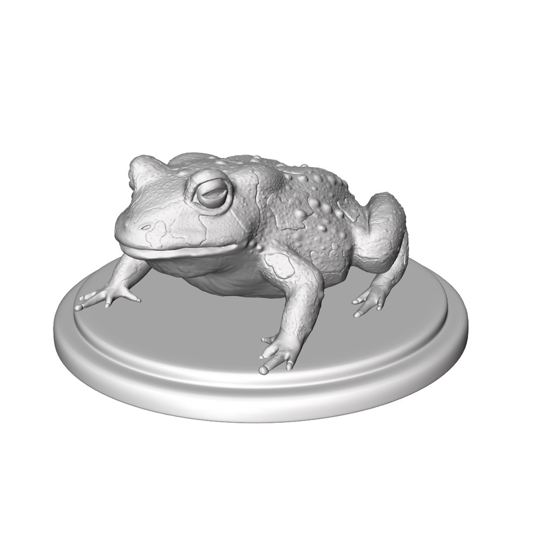 toad sculpture 3d model