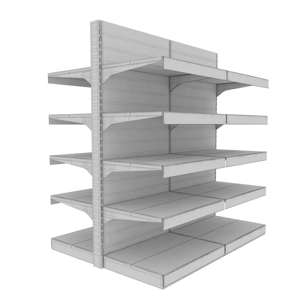 Storage Shelves Model - TurboSquid 1457716