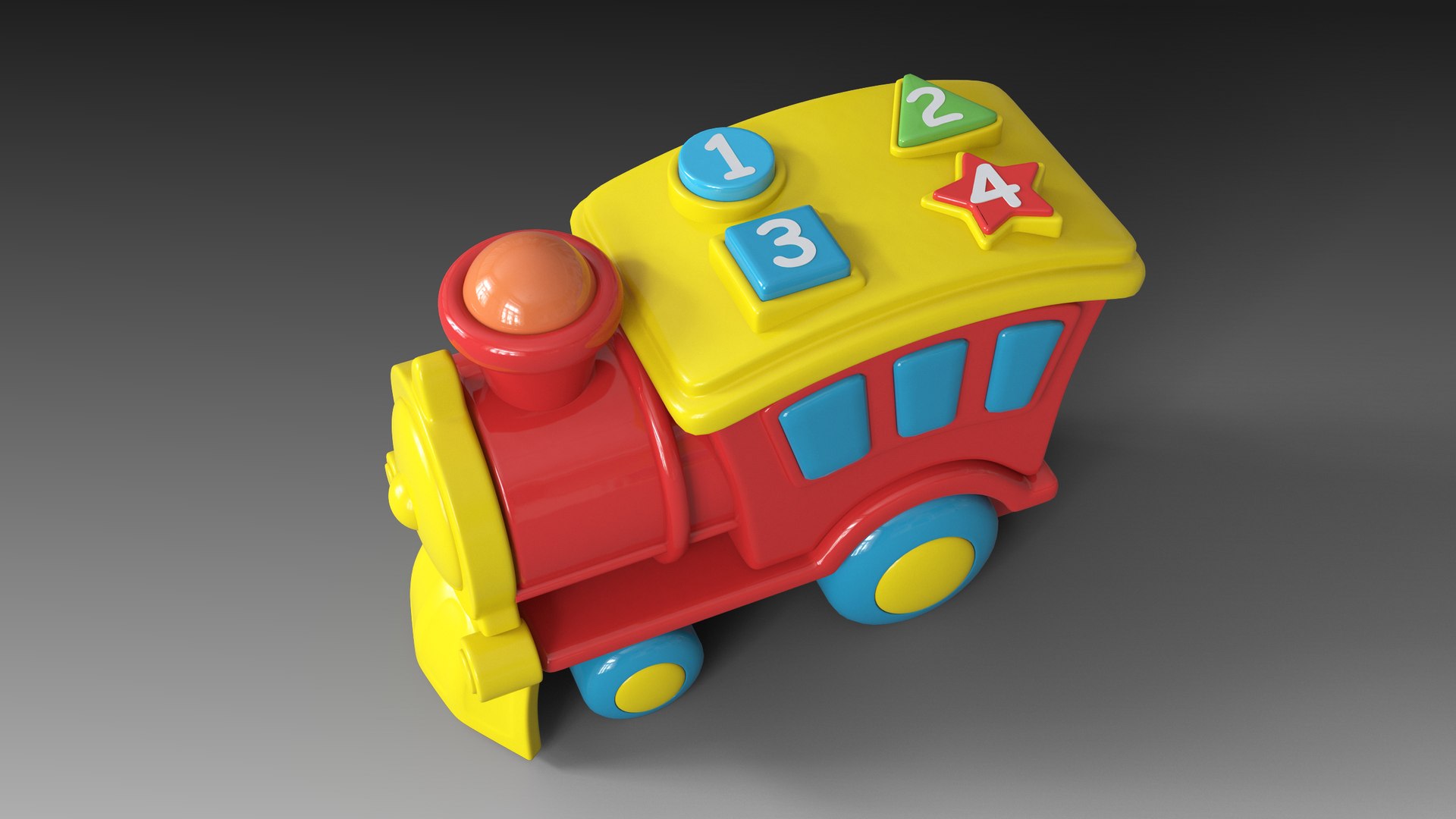 3D Toy Train Model - TurboSquid 1879061