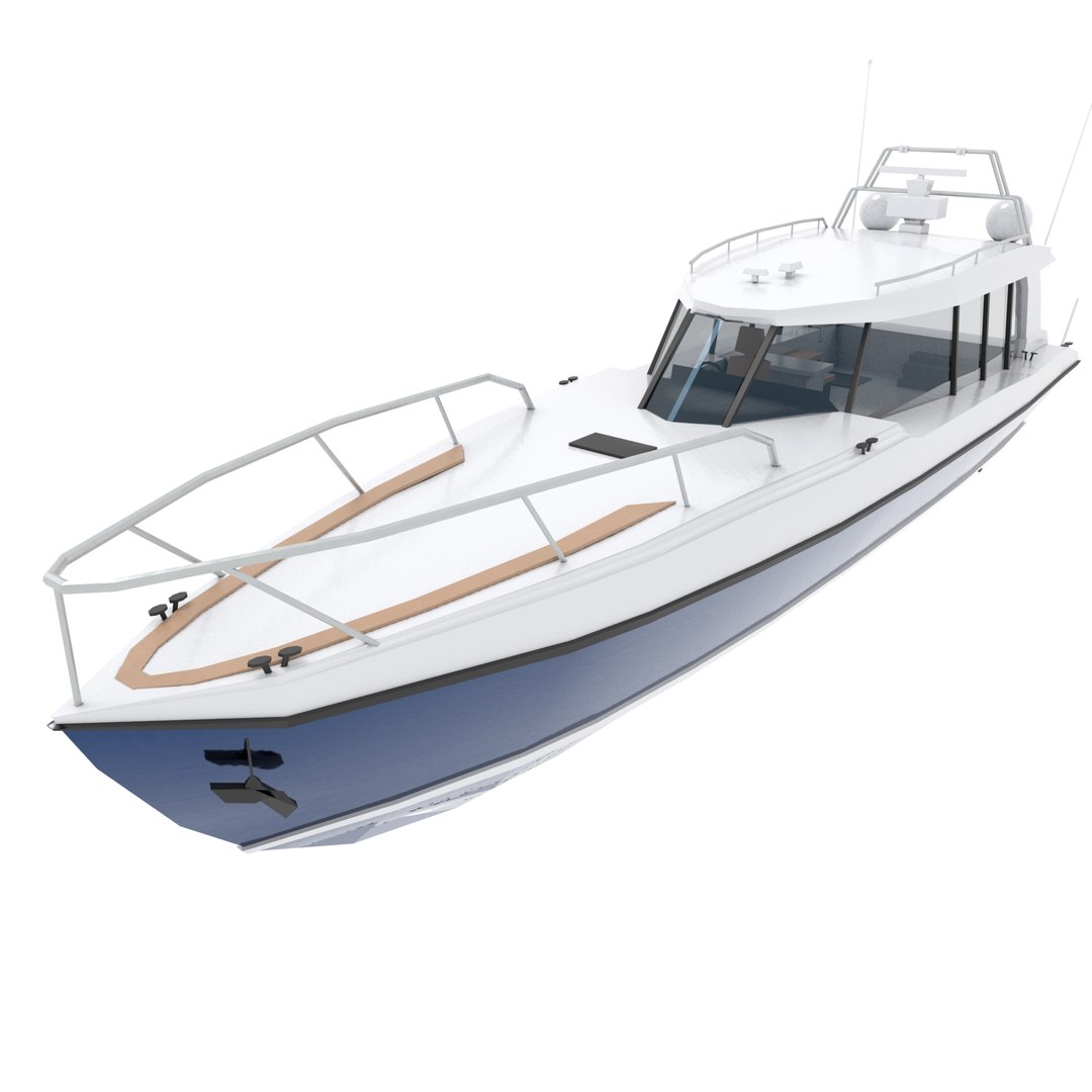 3D Boat Low Poly model - TurboSquid 2025191