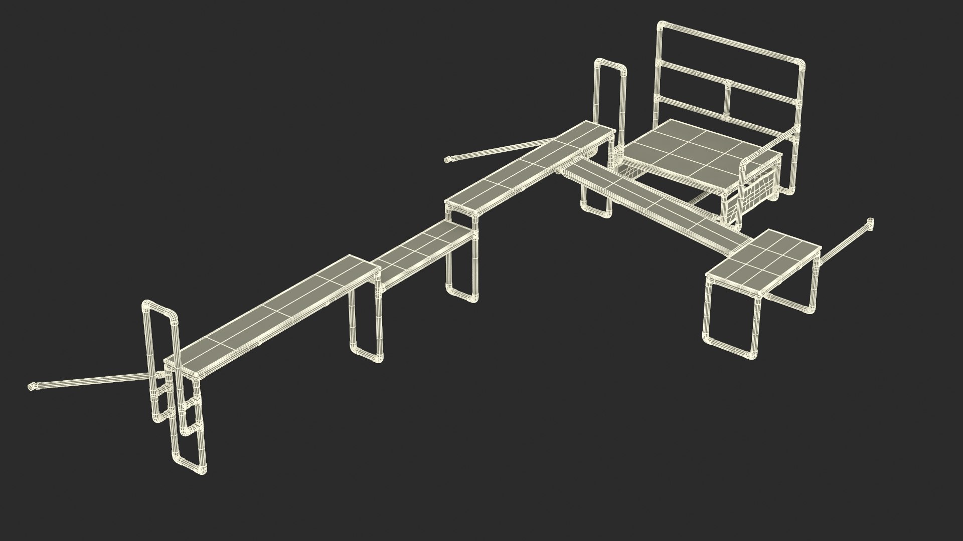 Linear Parkour Course With Platforms 3D Model - TurboSquid 2370110