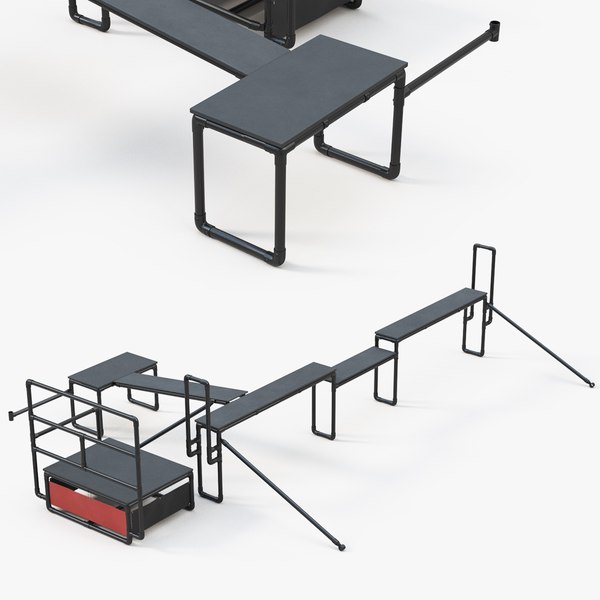 modelo 3d Circuito de parkour lineal con plataformas - TurboSquid 2370110