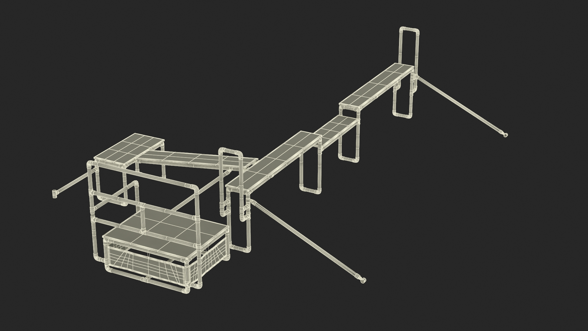 Linear Parkour Course With Platforms 3D Model - TurboSquid 2370110