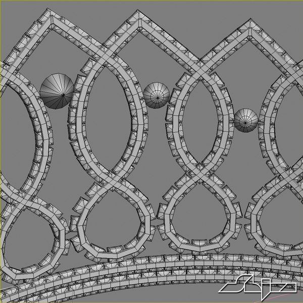 3d model crown princess