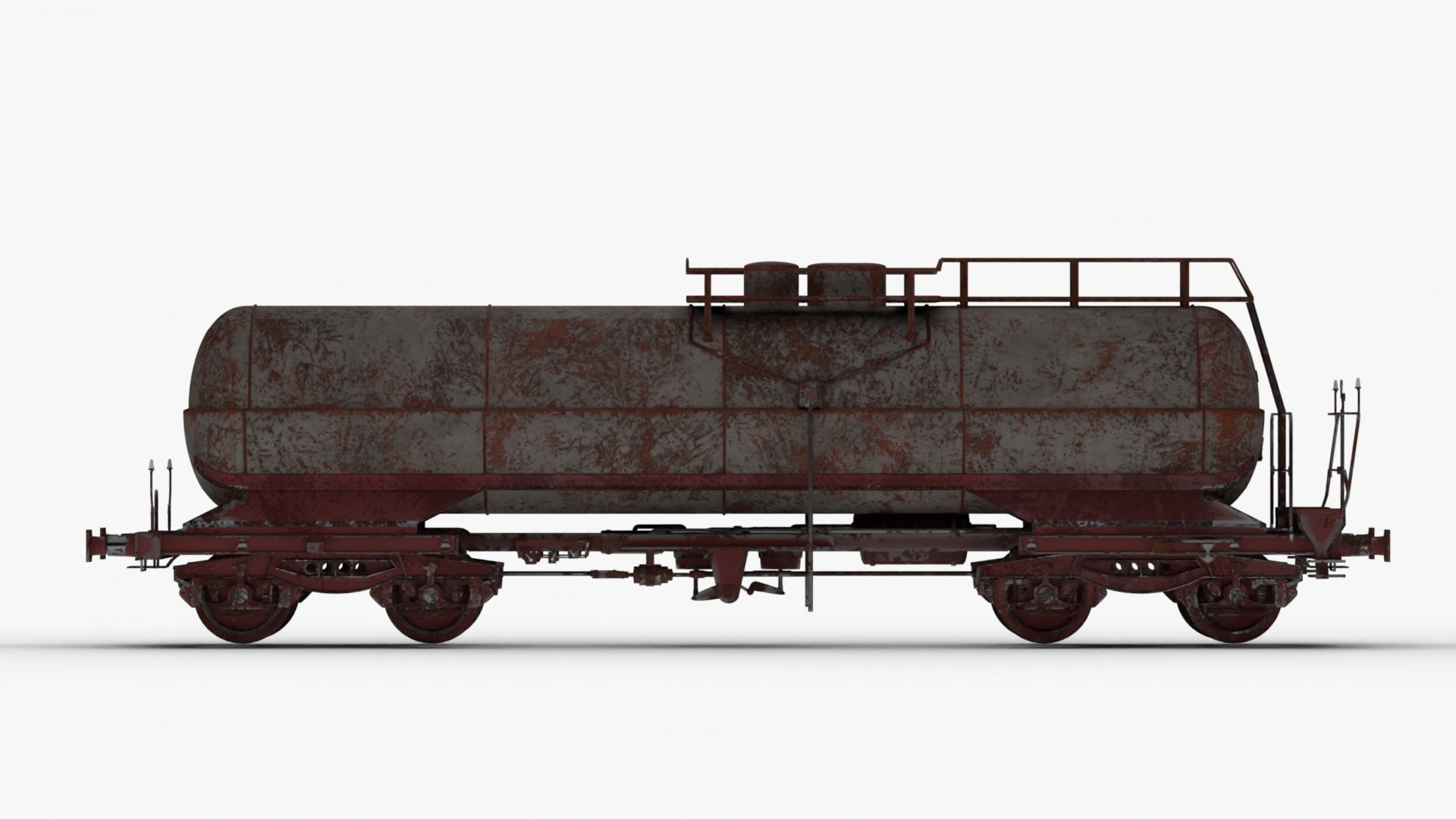 4K Abandoned Rusty Oil Tank Train Carriage 3D Model - TurboSquid 2013758