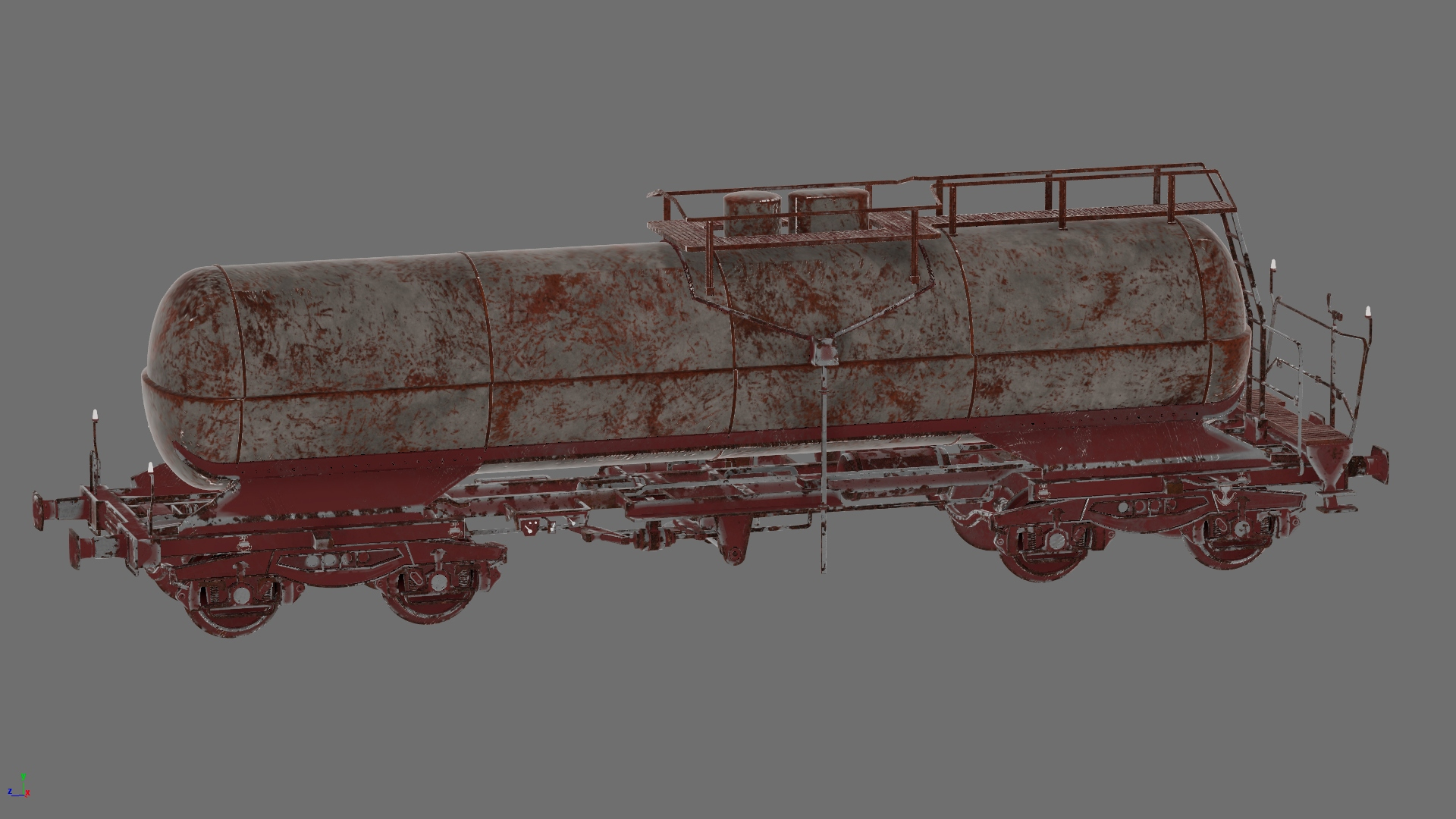 4K Abandoned Rusty Oil Tank Train Carriage 3D Model - TurboSquid 2013758