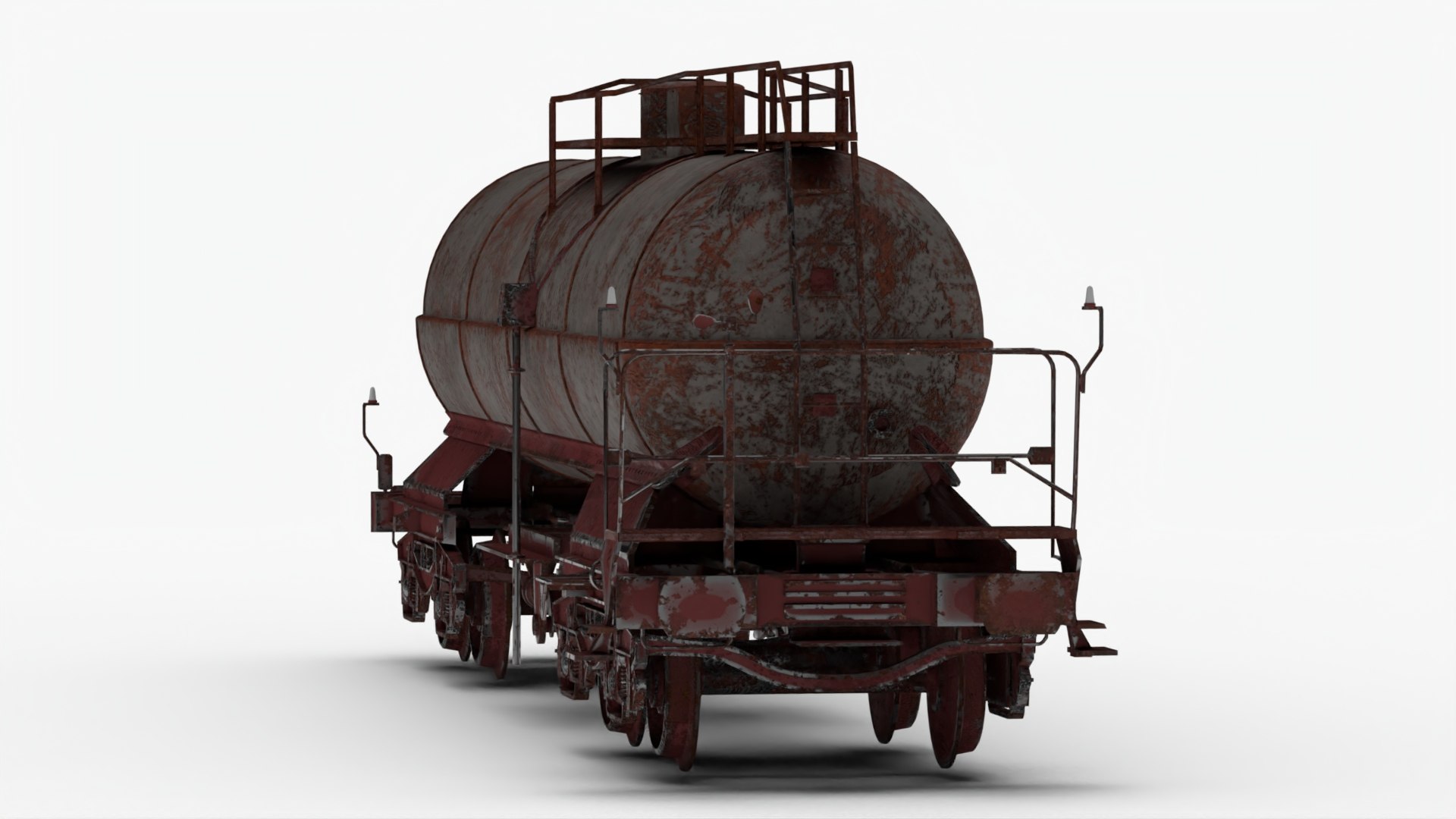 4K Abandoned Rusty Oil Tank Train Carriage 3D Model - TurboSquid 2013758