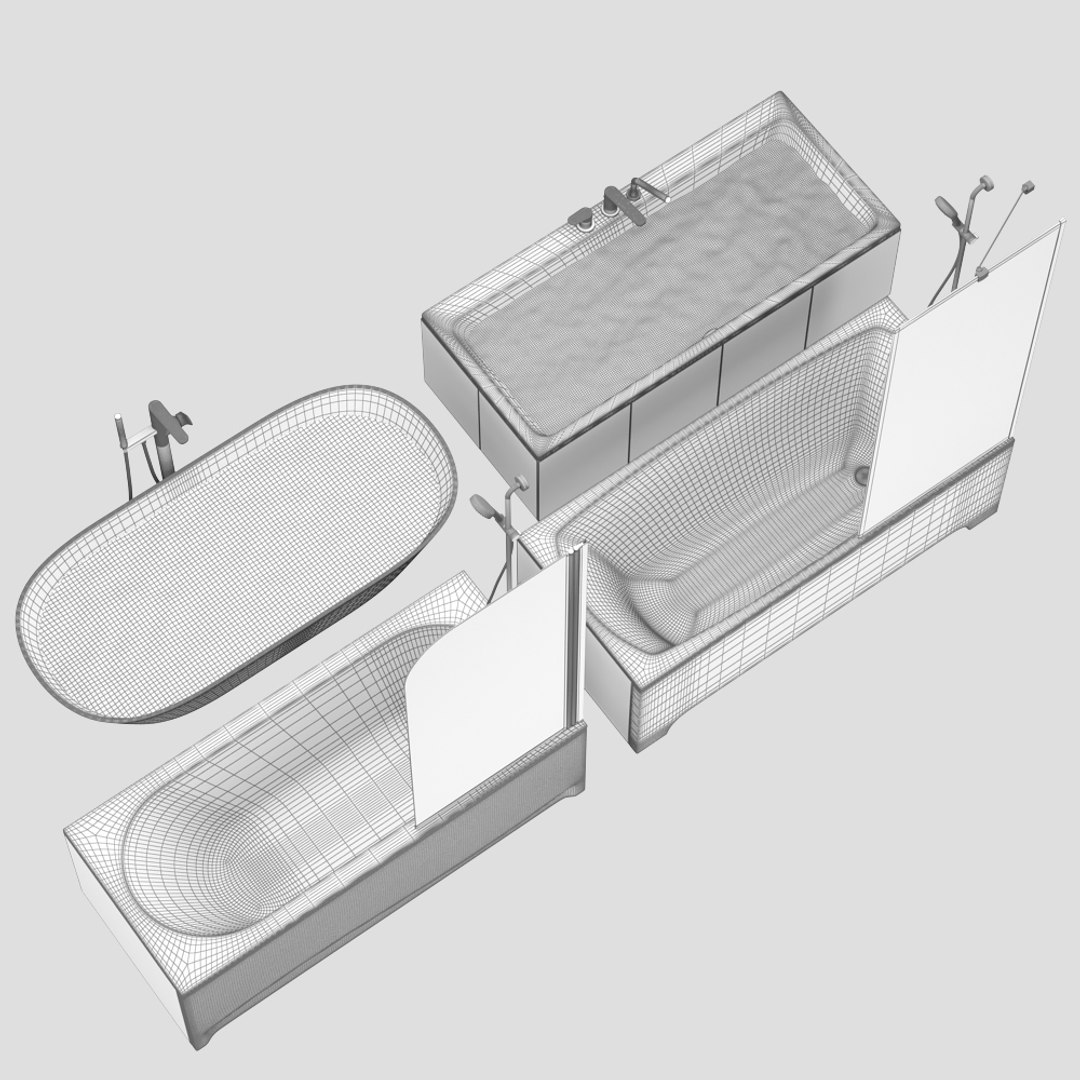 3D Set Baths Villeroy Boch - TurboSquid 1441582