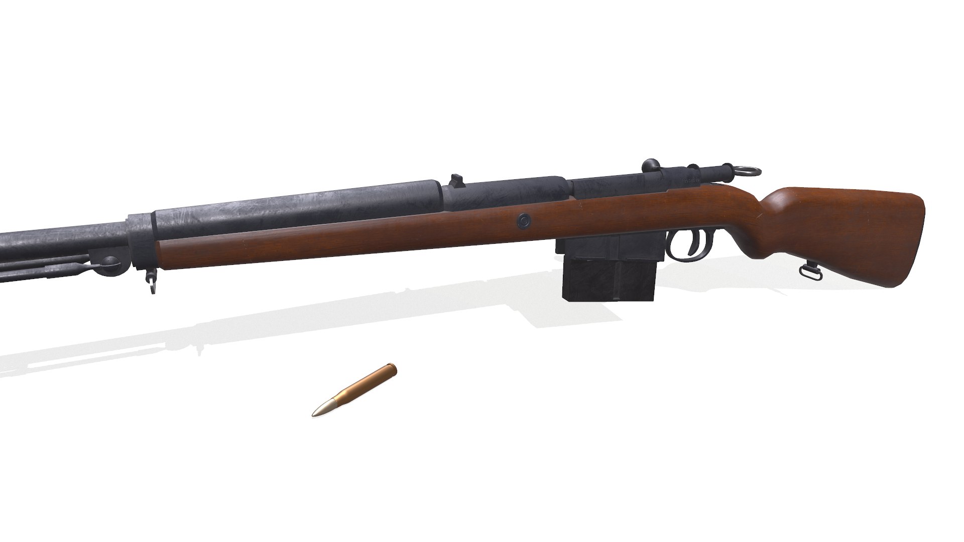 3D Wz 35 Anti-tank Rifle 1939 Low-poly PBR - TurboSquid 2000556