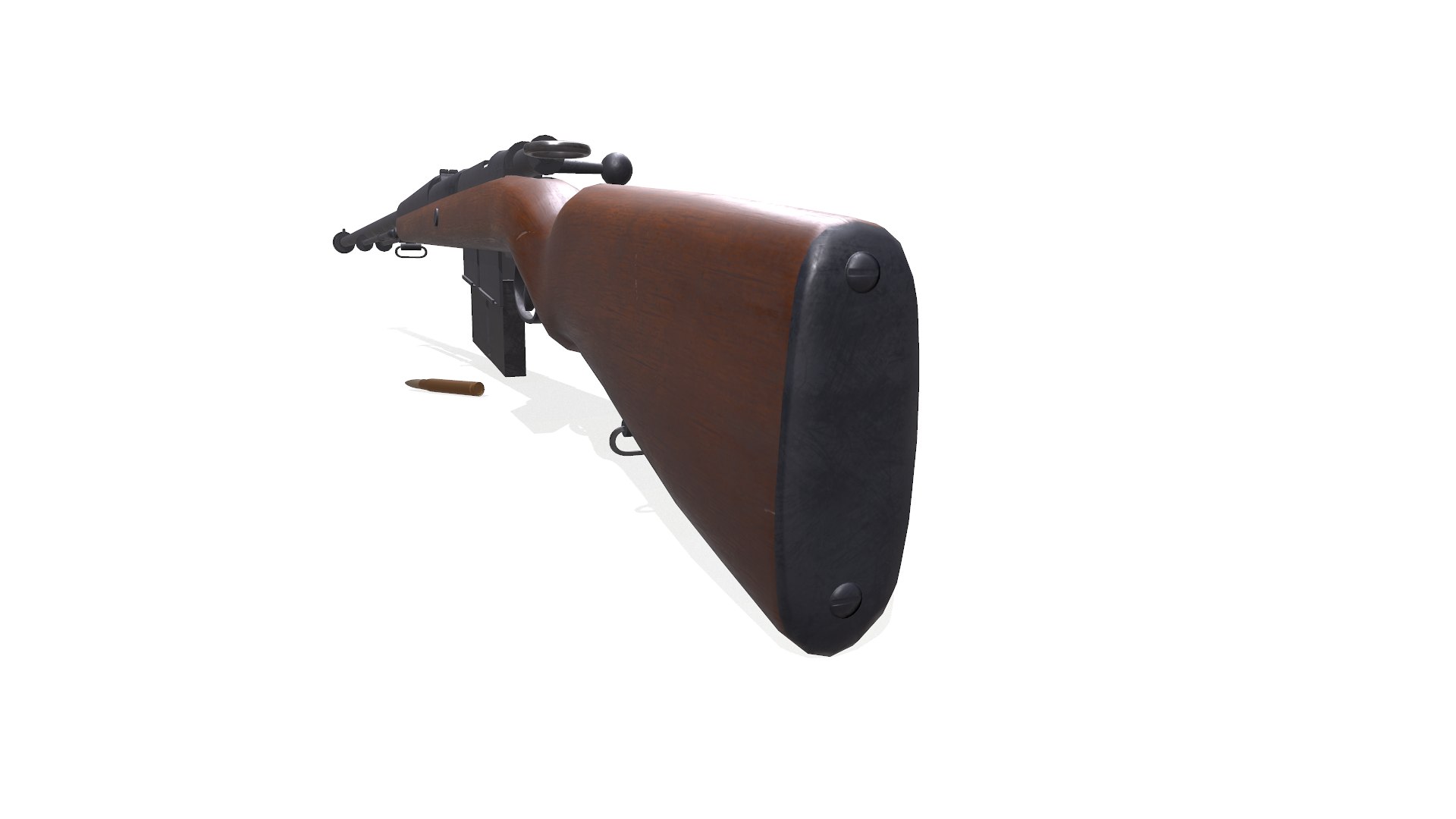 3D Wz 35 Anti-tank Rifle 1939 Low-poly PBR - TurboSquid 2000556