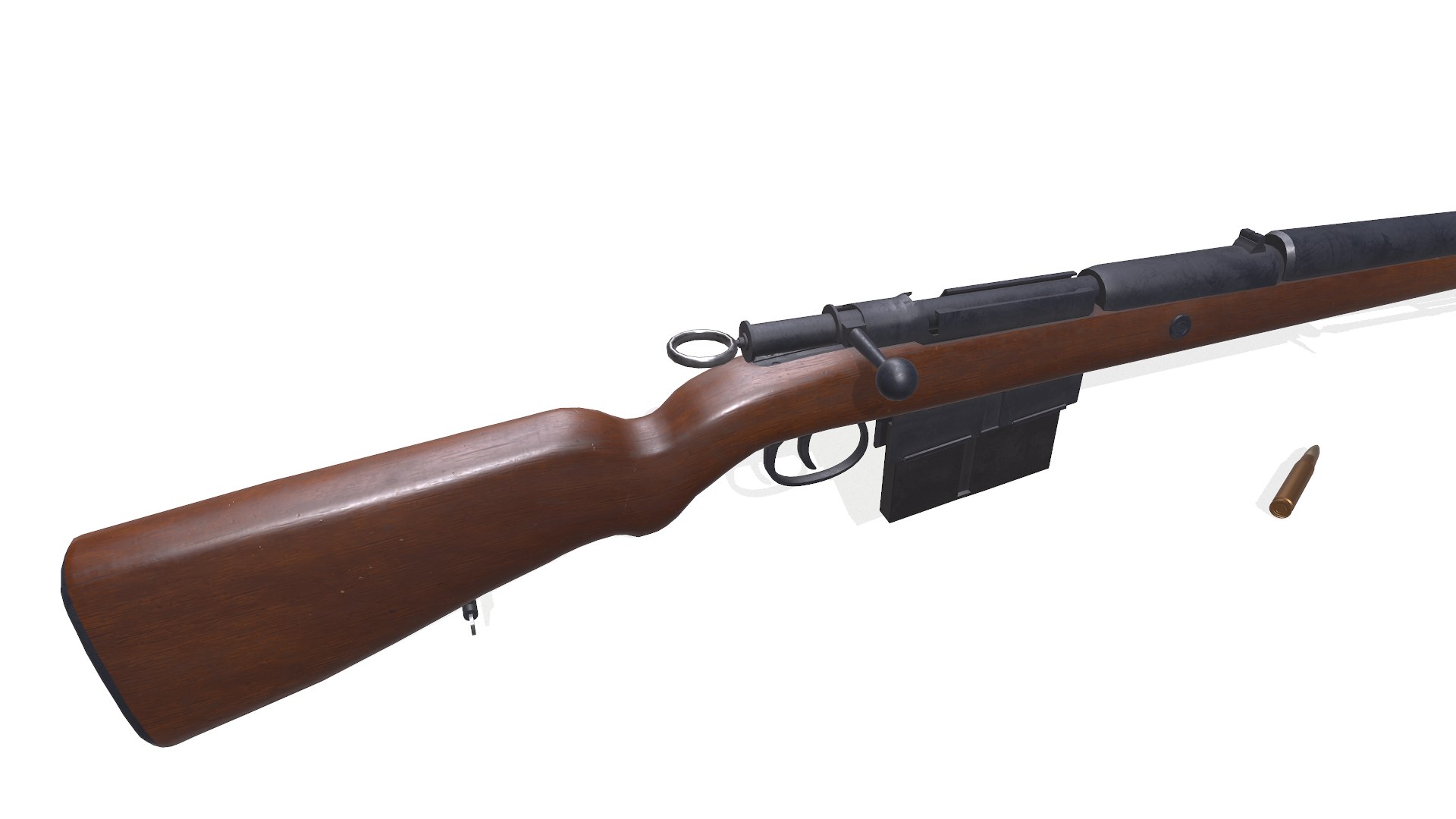 3D Wz 35 Anti-tank Rifle 1939 Low-poly PBR - TurboSquid 2000556