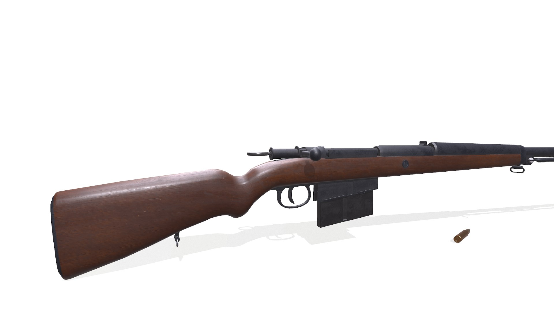 3D Wz 35 Anti-tank Rifle 1939 Low-poly PBR - TurboSquid 2000556