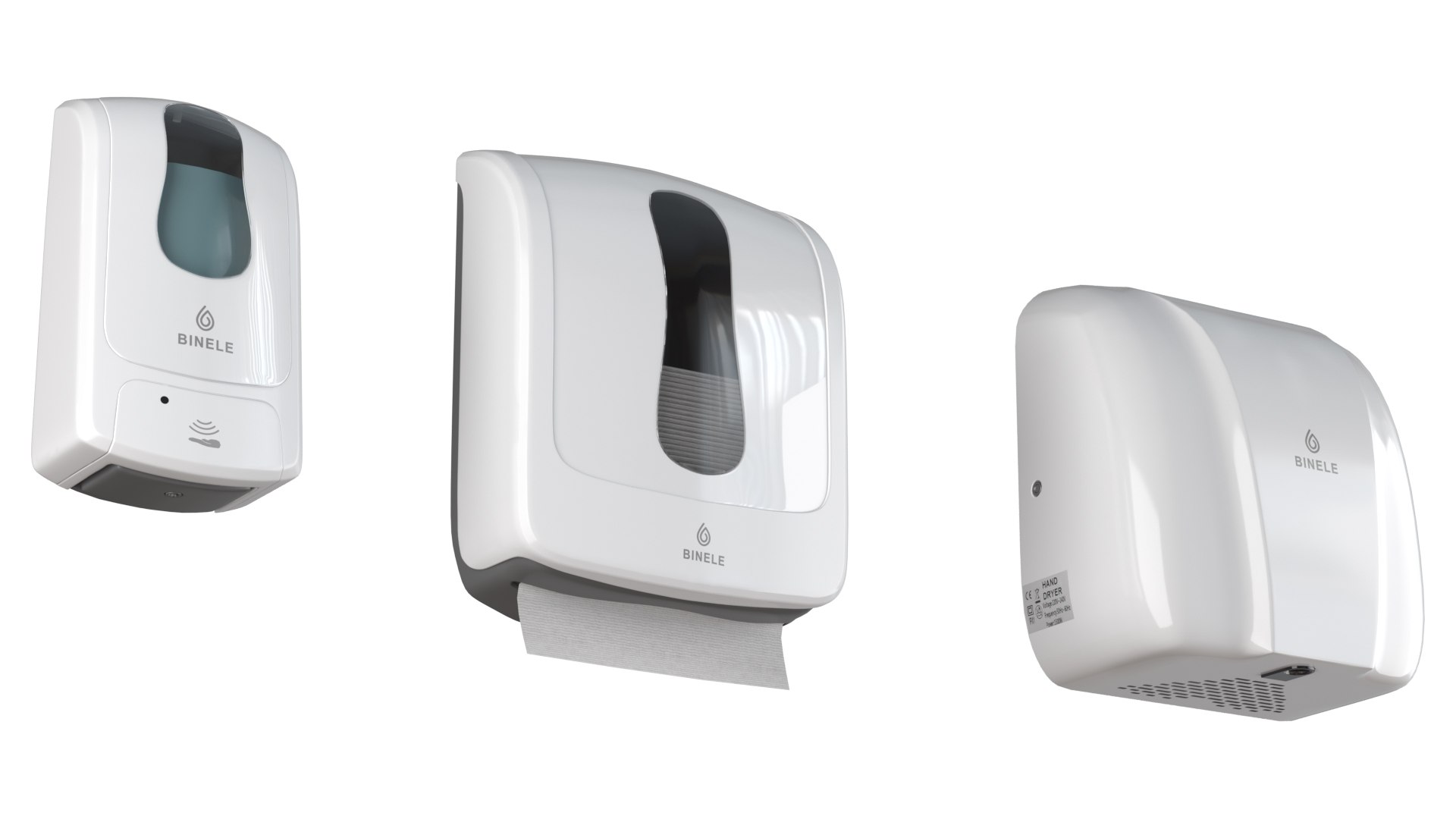 3D Binele equipment kit for hands - white model - TurboSquid 1782278