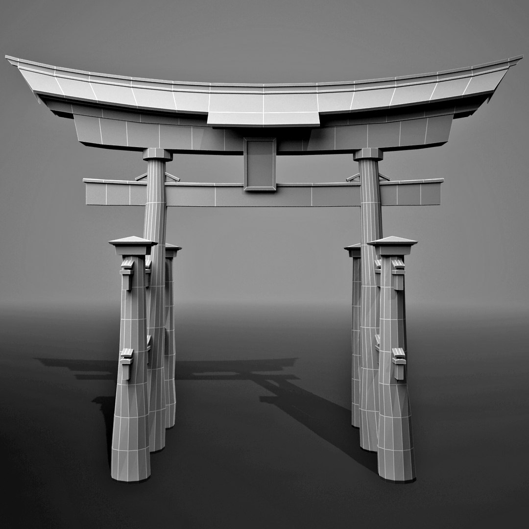 realistic torii gateway 3ds