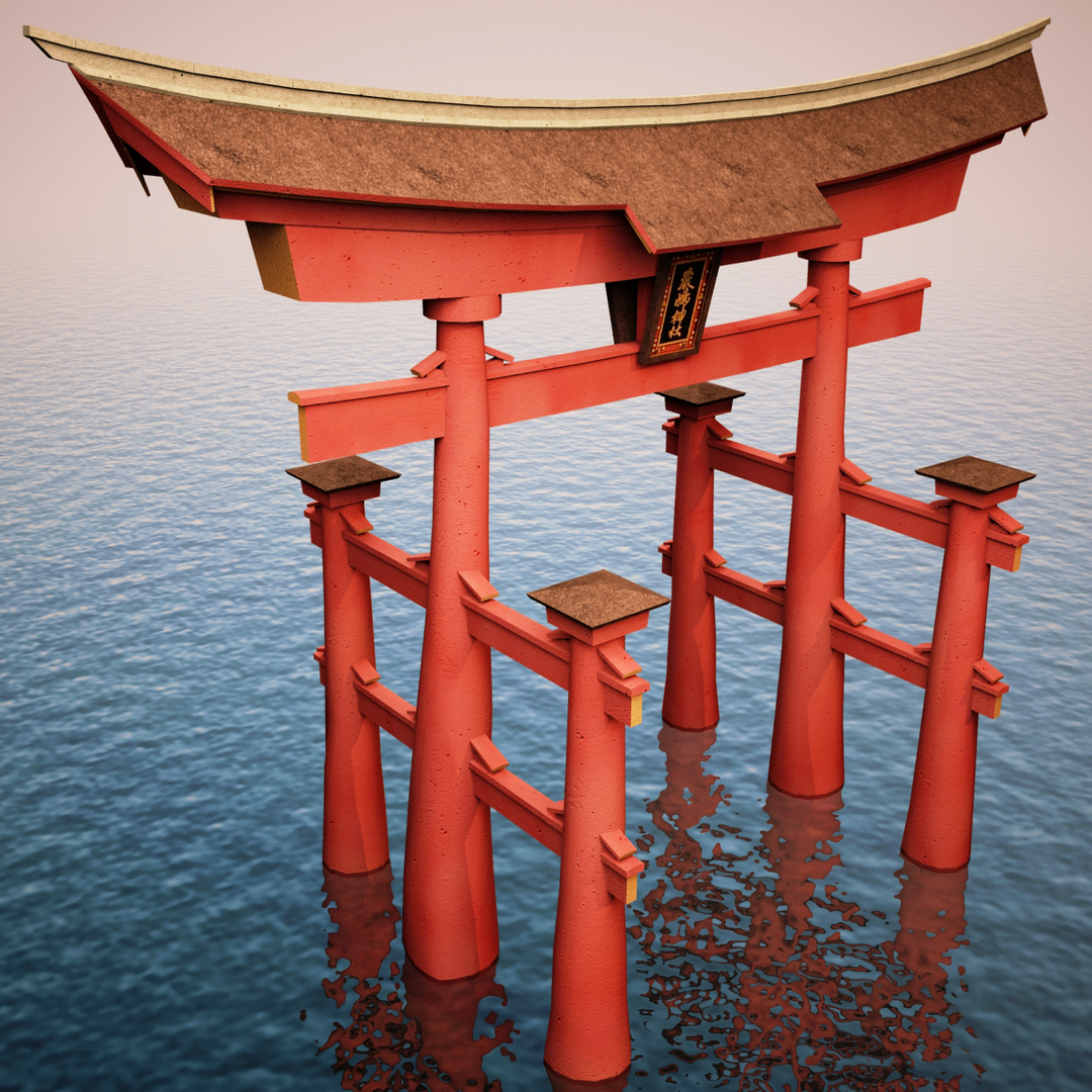 realistic torii gateway 3ds