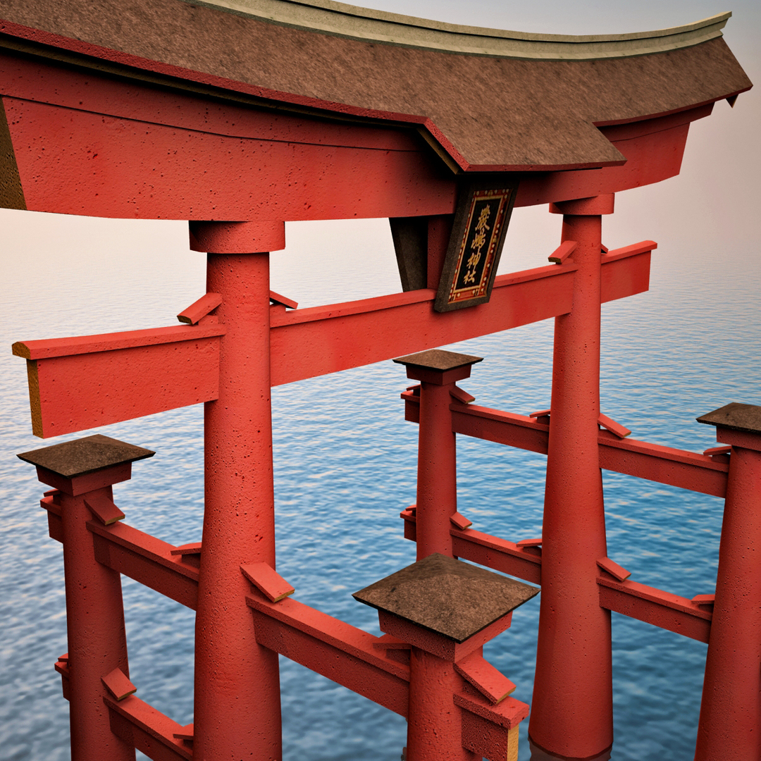 realistic torii gateway 3ds