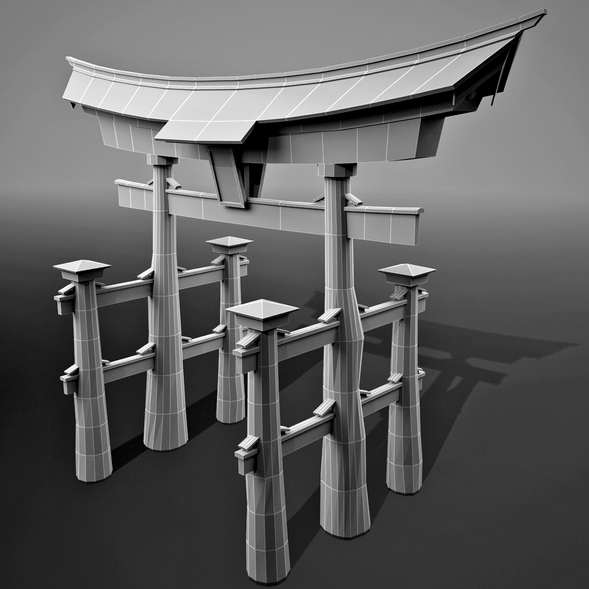 realistic torii gateway 3ds