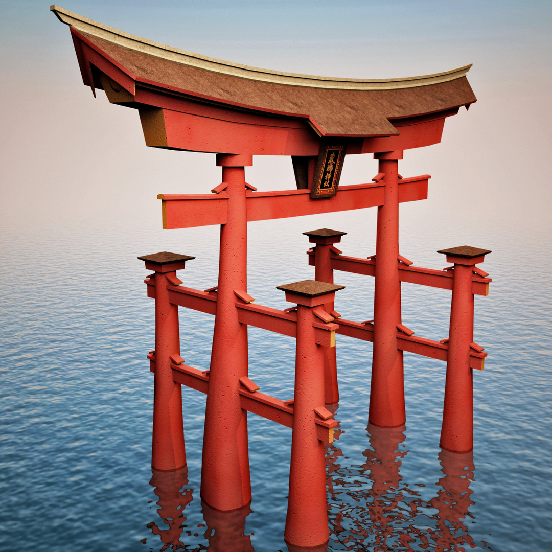 realistic torii gateway 3ds