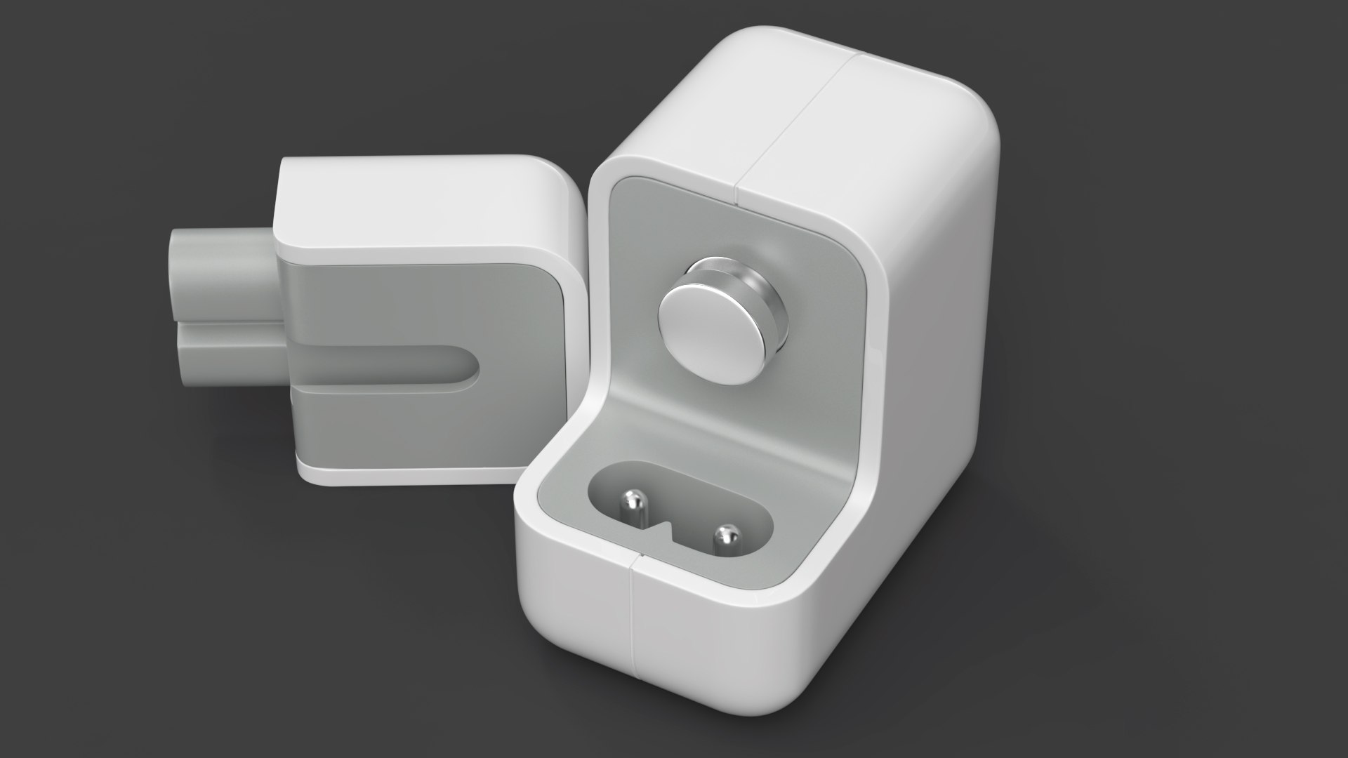 3D Apple 12W USB Power Adapter Assembled - TurboSquid 2143077