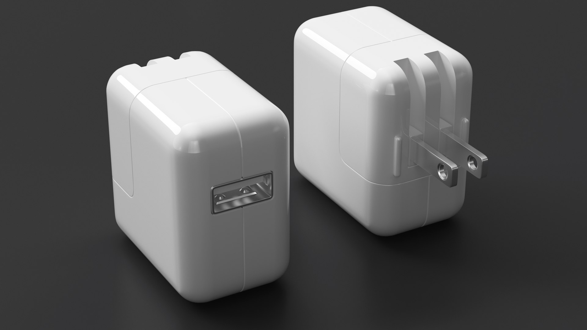 3D Apple 12W USB Power Adapter Assembled - TurboSquid 2143077