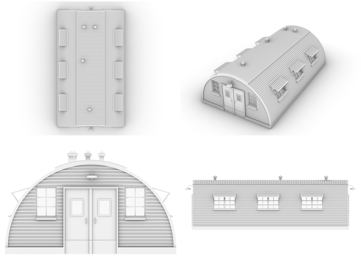 3D Model Quonset Hut - TurboSquid 1469730