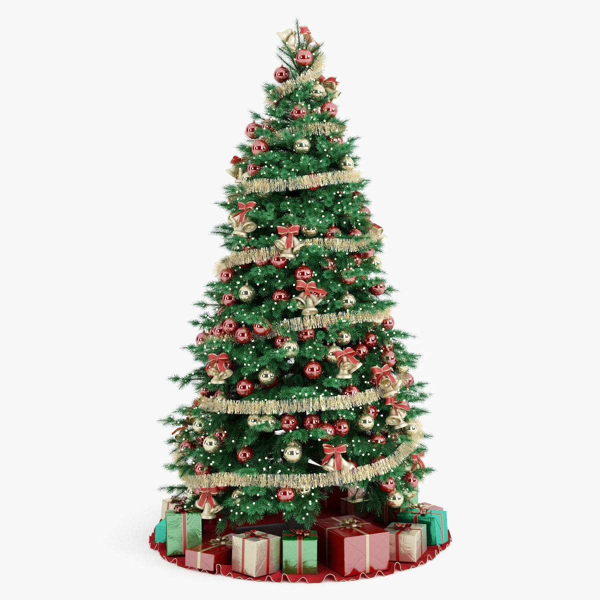 christmas tree 3d obj
