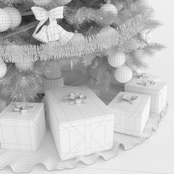 christmas tree 3d obj