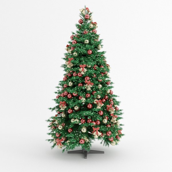 christmas tree 3d obj