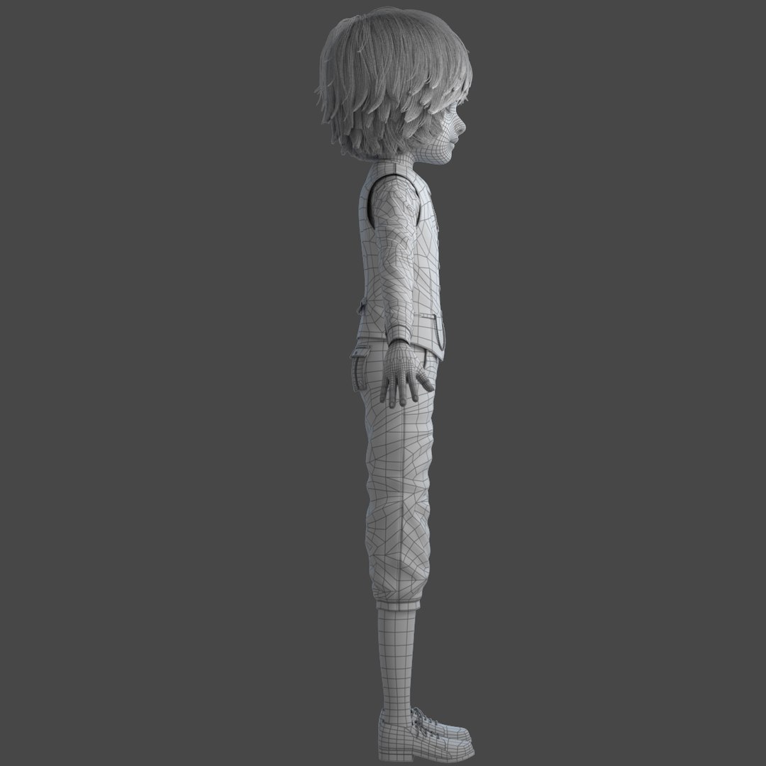 Cartoon boy rigged 3D model - TurboSquid 1214245