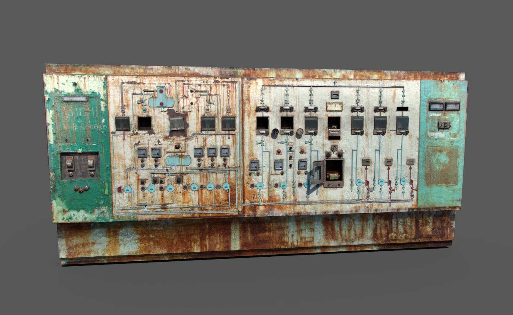 Old Control Panel 3D - TurboSquid 1902779
