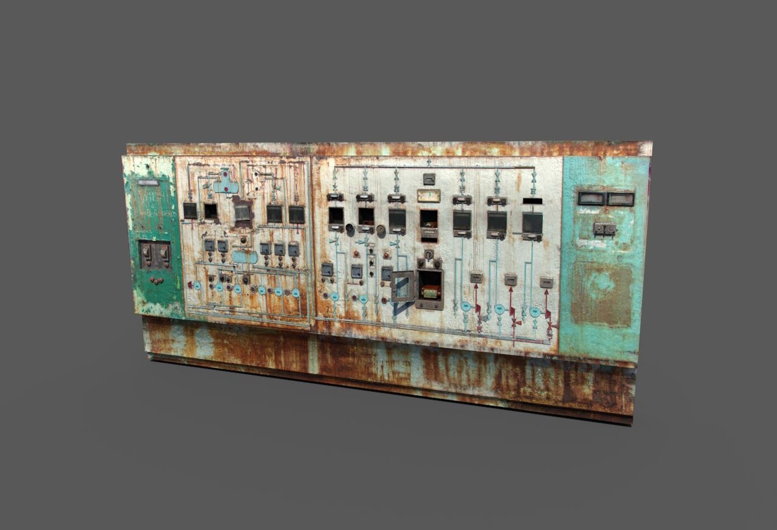 Old Control Panel 3D - TurboSquid 1902779