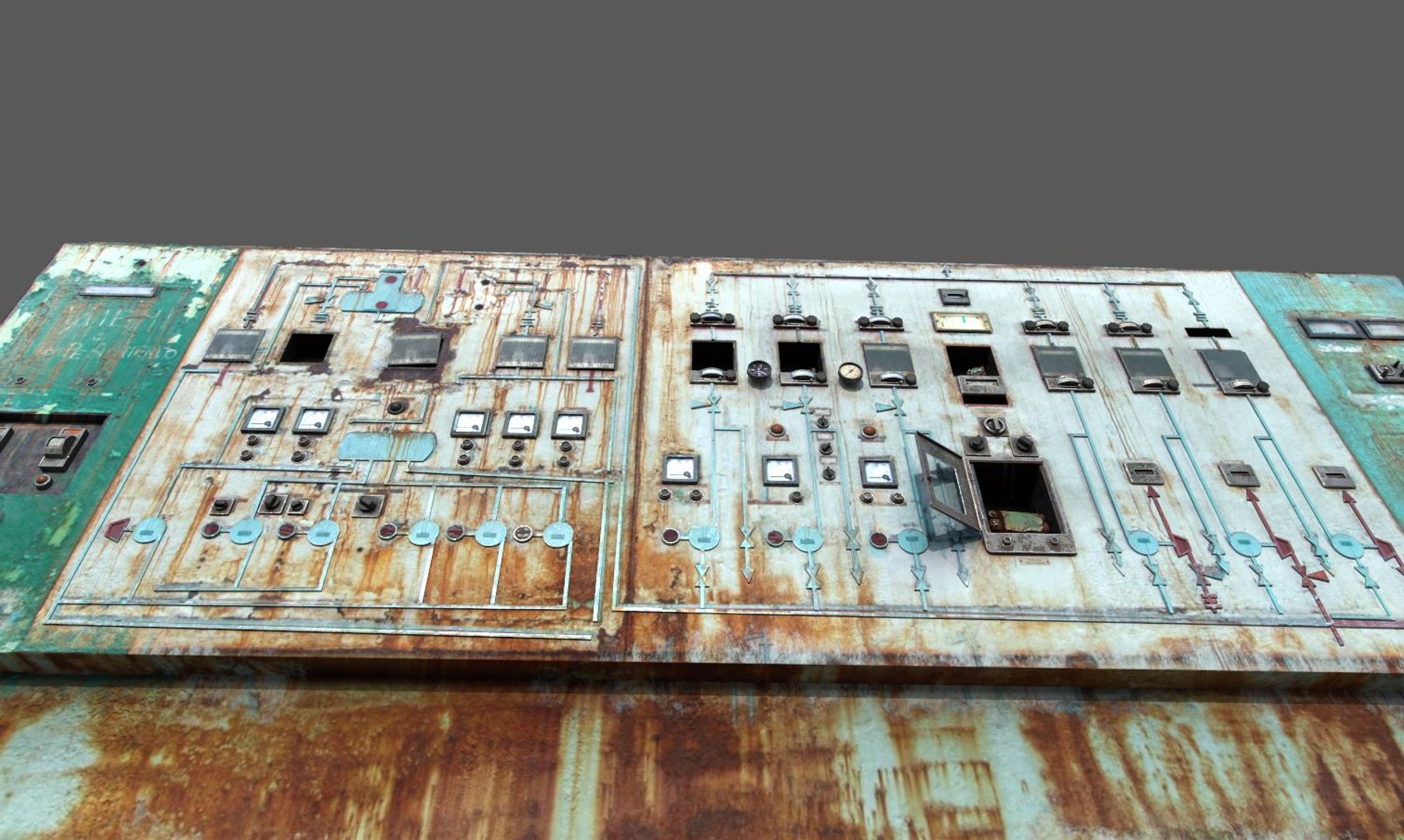 Old Control Panel 3D - TurboSquid 1902779
