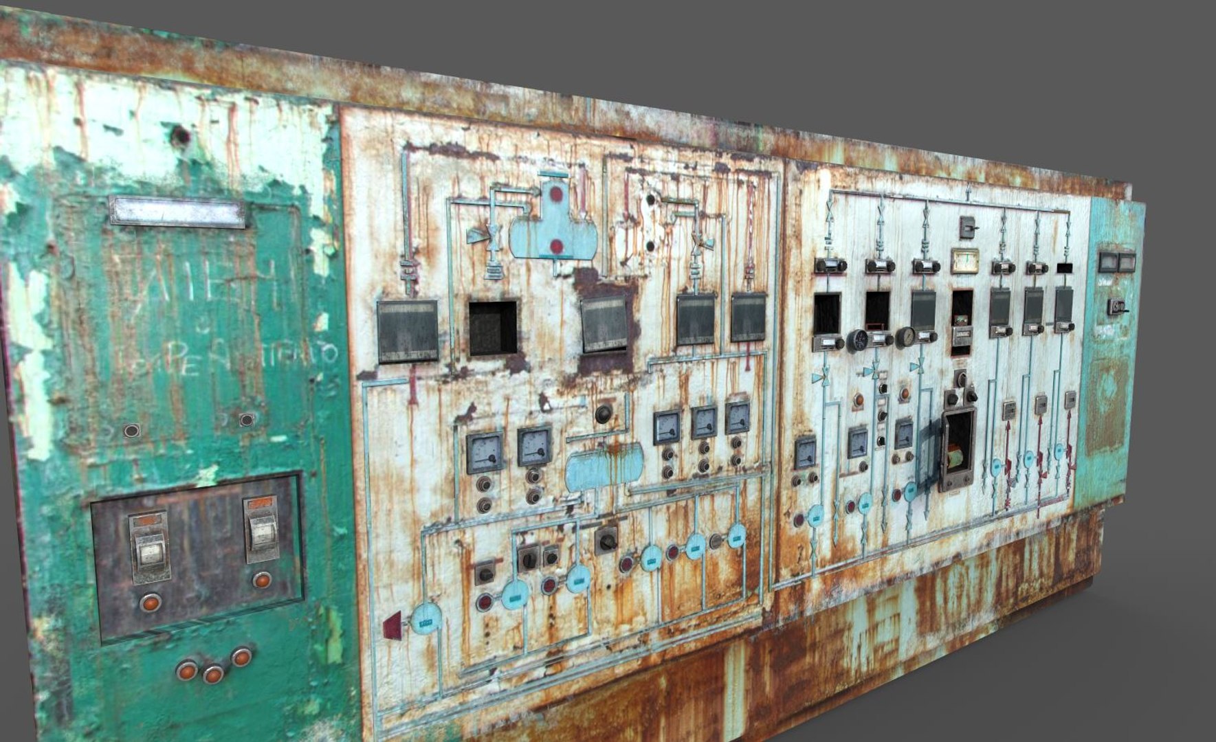 Old Control Panel 3D - TurboSquid 1902779