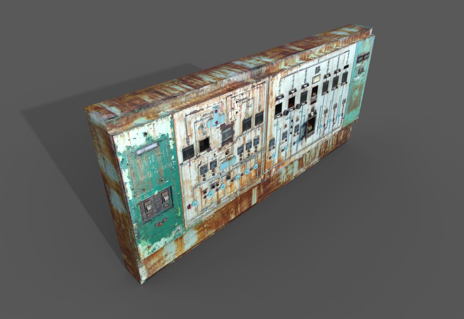 Old Control Panel 3D - TurboSquid 1902779