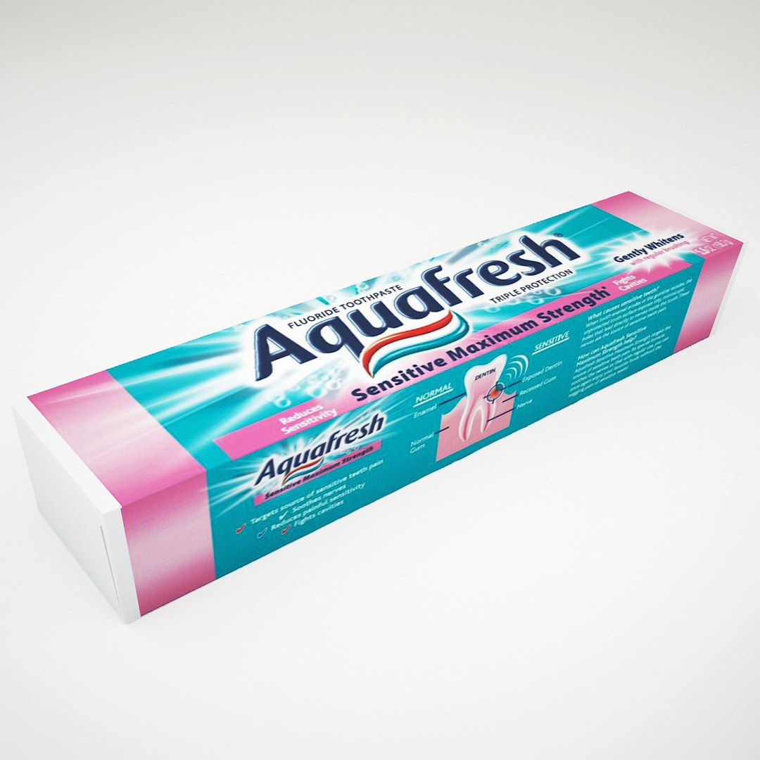 Toothpaste Aquafresh 3D - TurboSquid 1314003