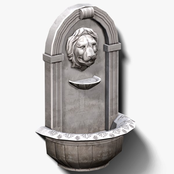 modèle 3D de Fontaine murale Low Poly Mobile Ready - TurboSquid 2038746