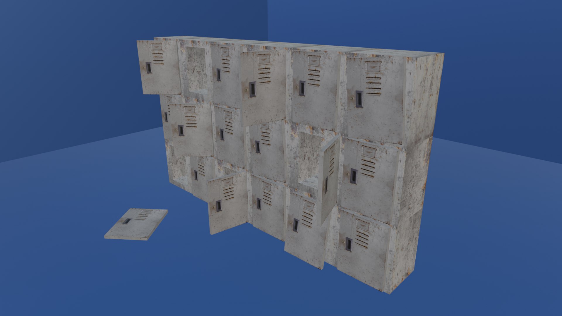 3D SMALL LOCKERS - LOW POLY - PS1 RETRO STYLE - TurboSquid 2305993