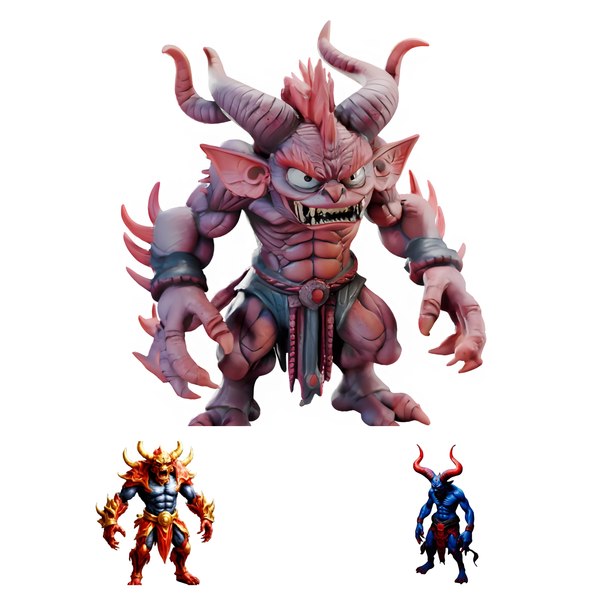 modelo 3d Colección Demon Lords: serie de personajes de fantasía ...