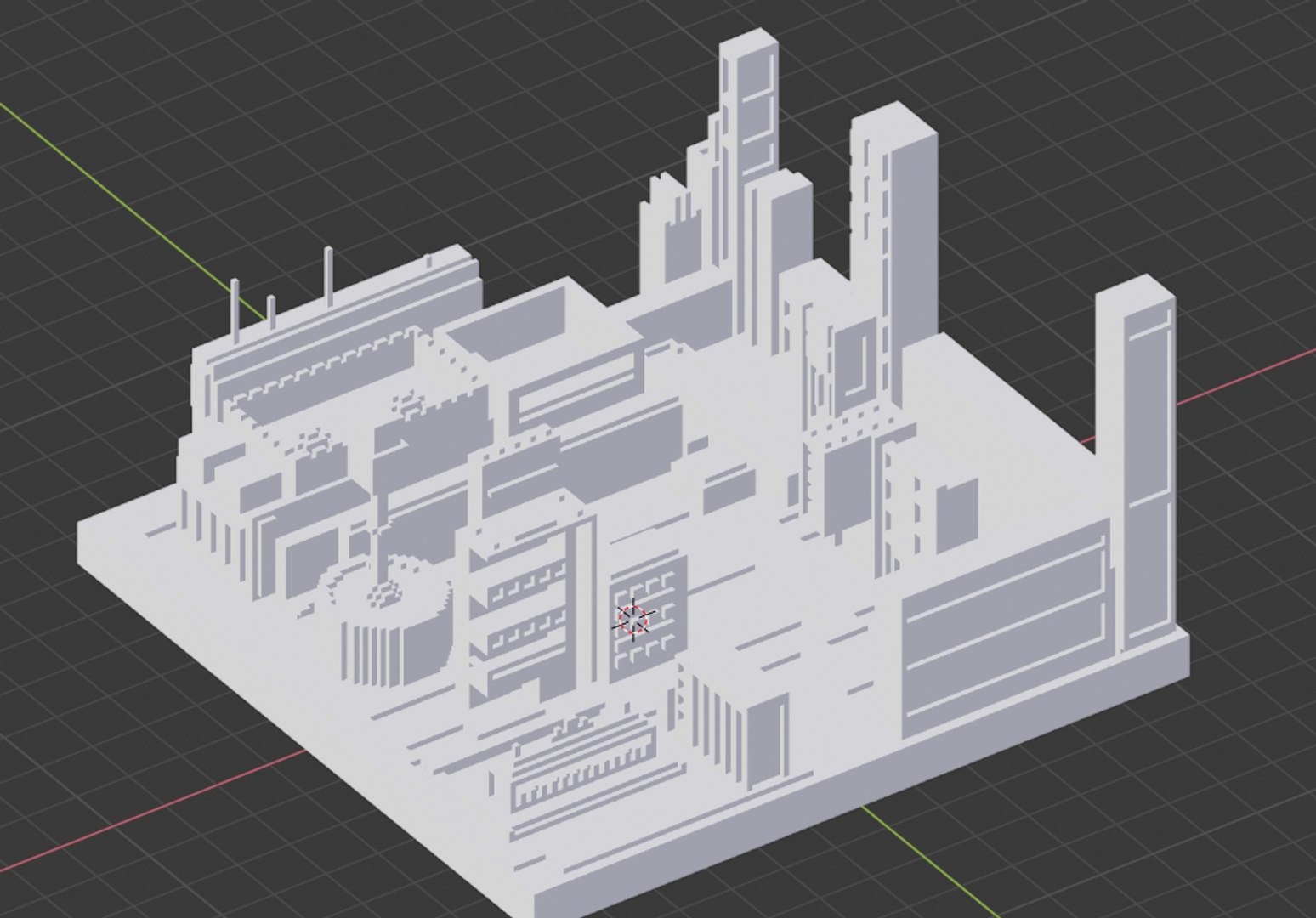 City Buildings 3D Model - TurboSquid 1584393