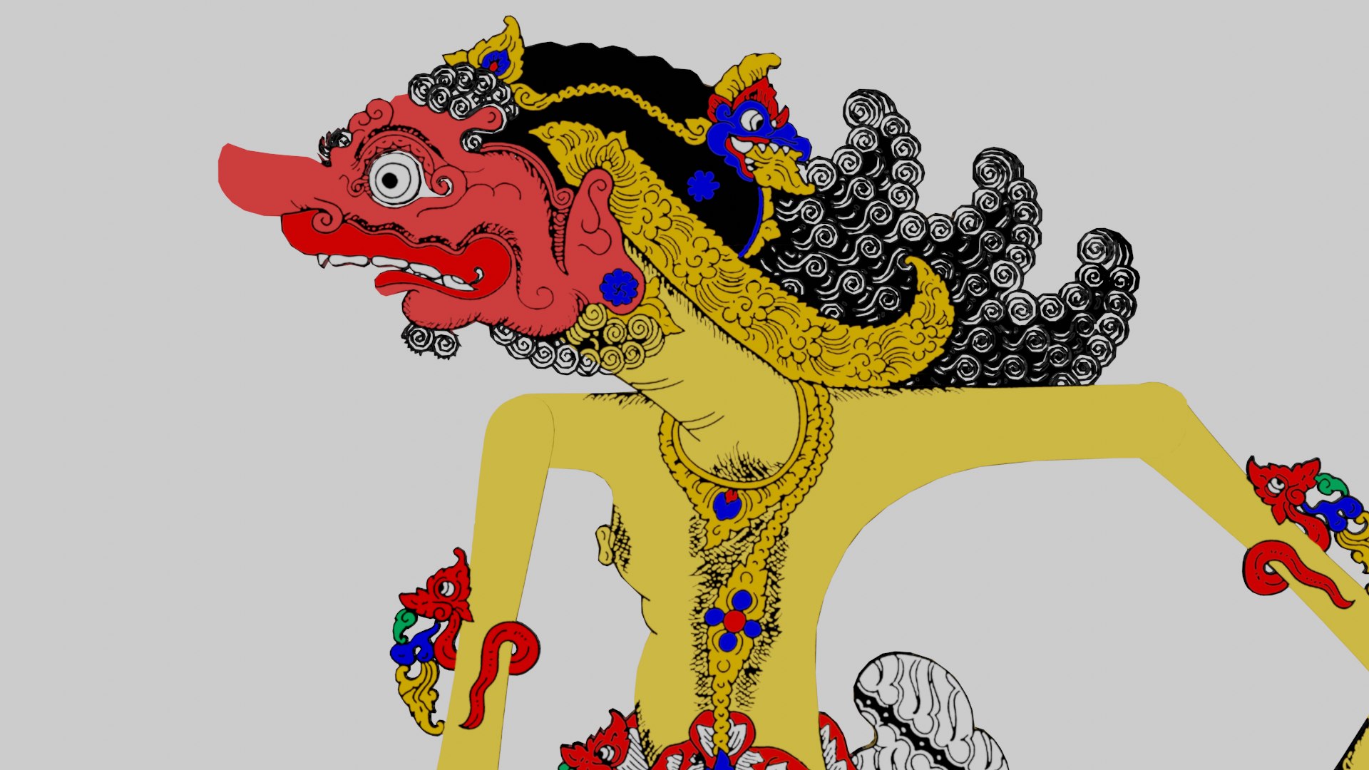 Wayang Kulit Burisrawa - TurboSquid 2268473