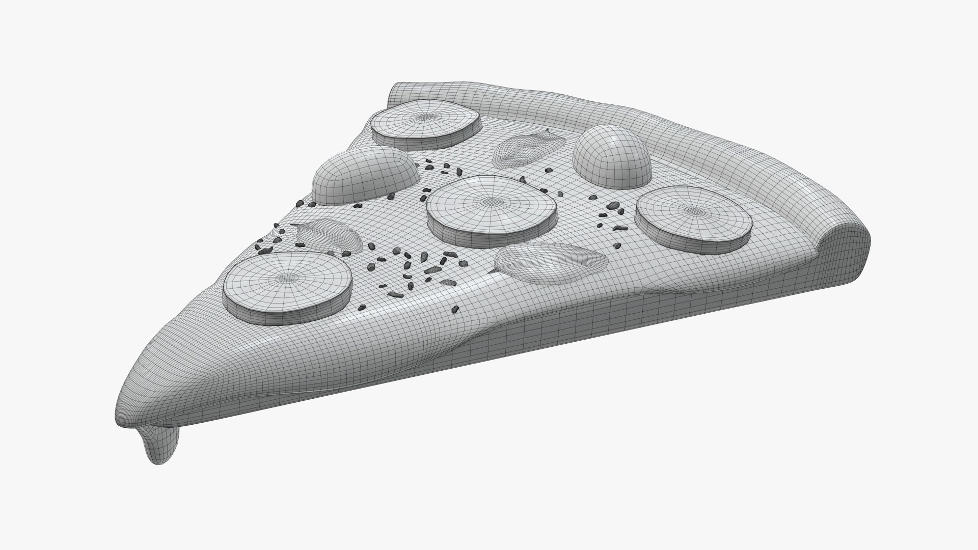 Pizza Slice Cheese 3D Model - TurboSquid 1528439