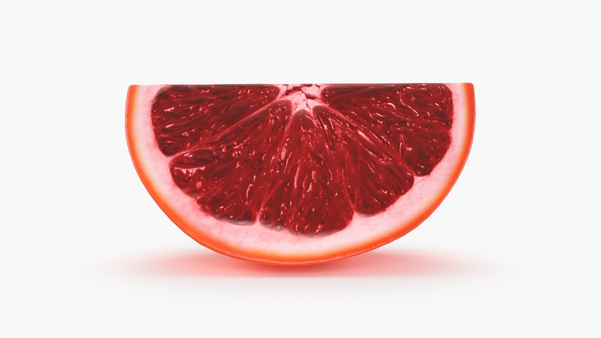 Realistic Blood Orange Slice Model - TurboSquid 1205346