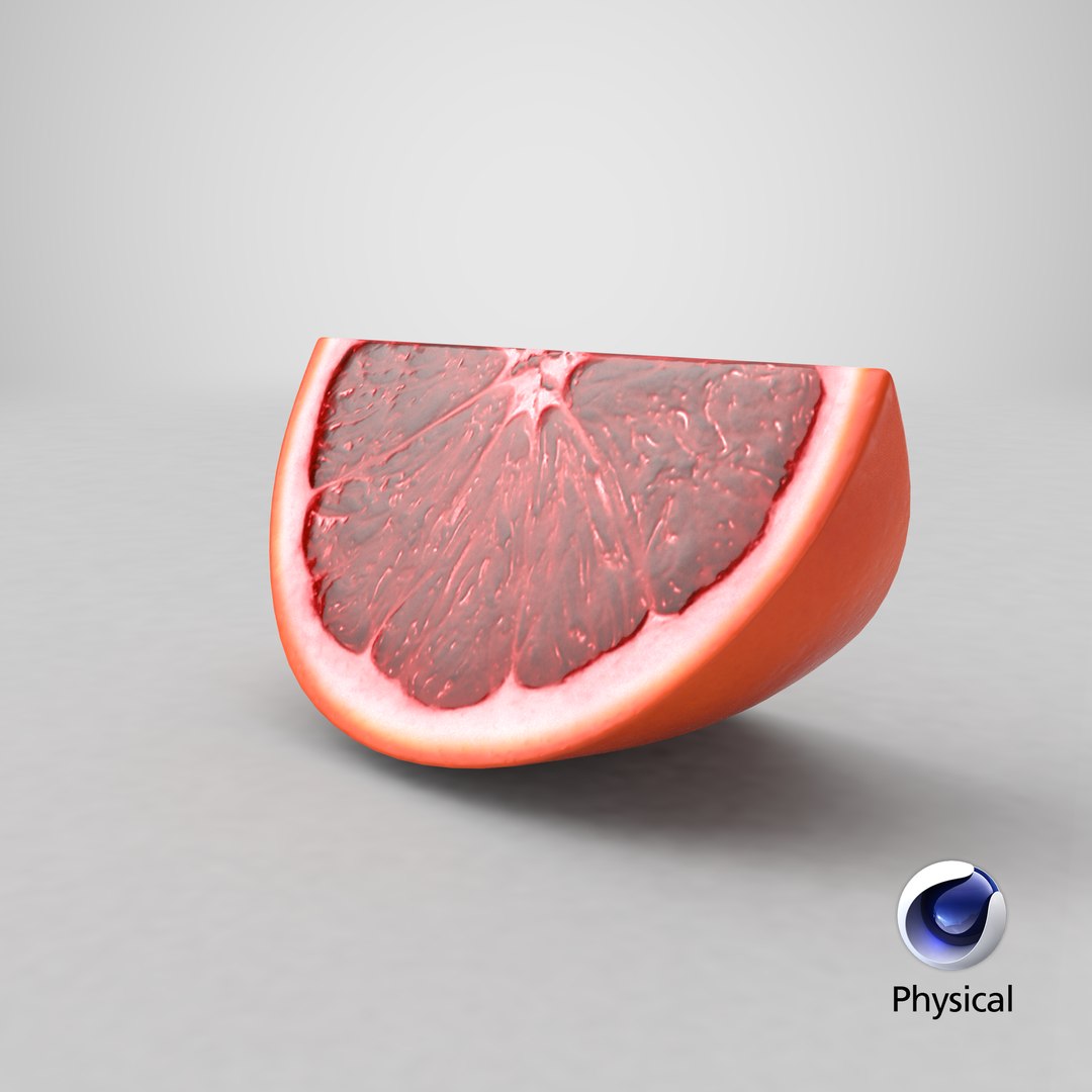 Realistic blood orange slice model - TurboSquid 1205346
