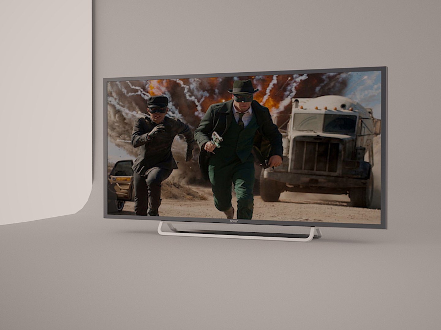 3d Model Tv Sony W600b